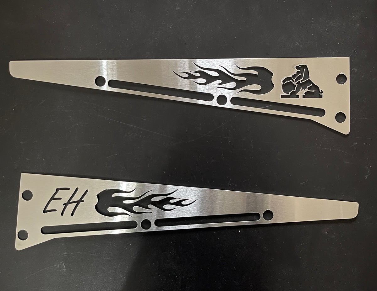 Holden EJ/EH Radiator Support Panels Logo & Model with flames ...